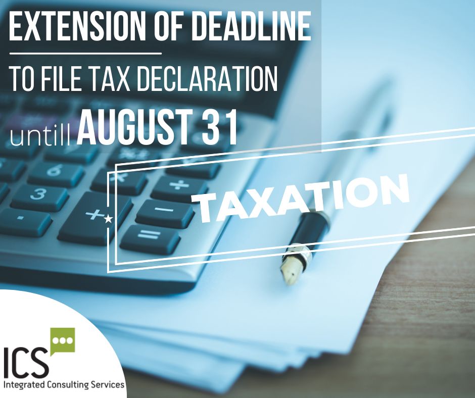 Extension of deadline to file tax declaration till August 31 – https ...